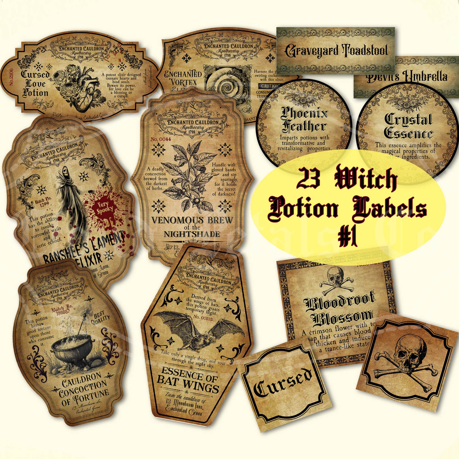 potion labels